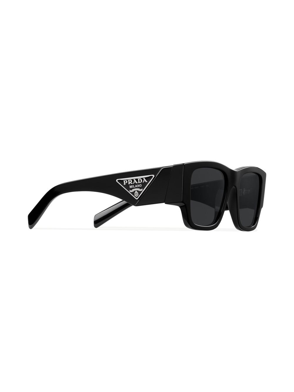 PRADA ブラック スクエアサングラス PRADA EYEWEAR Square-frame acetate sunglasses | NET-A-PORTER