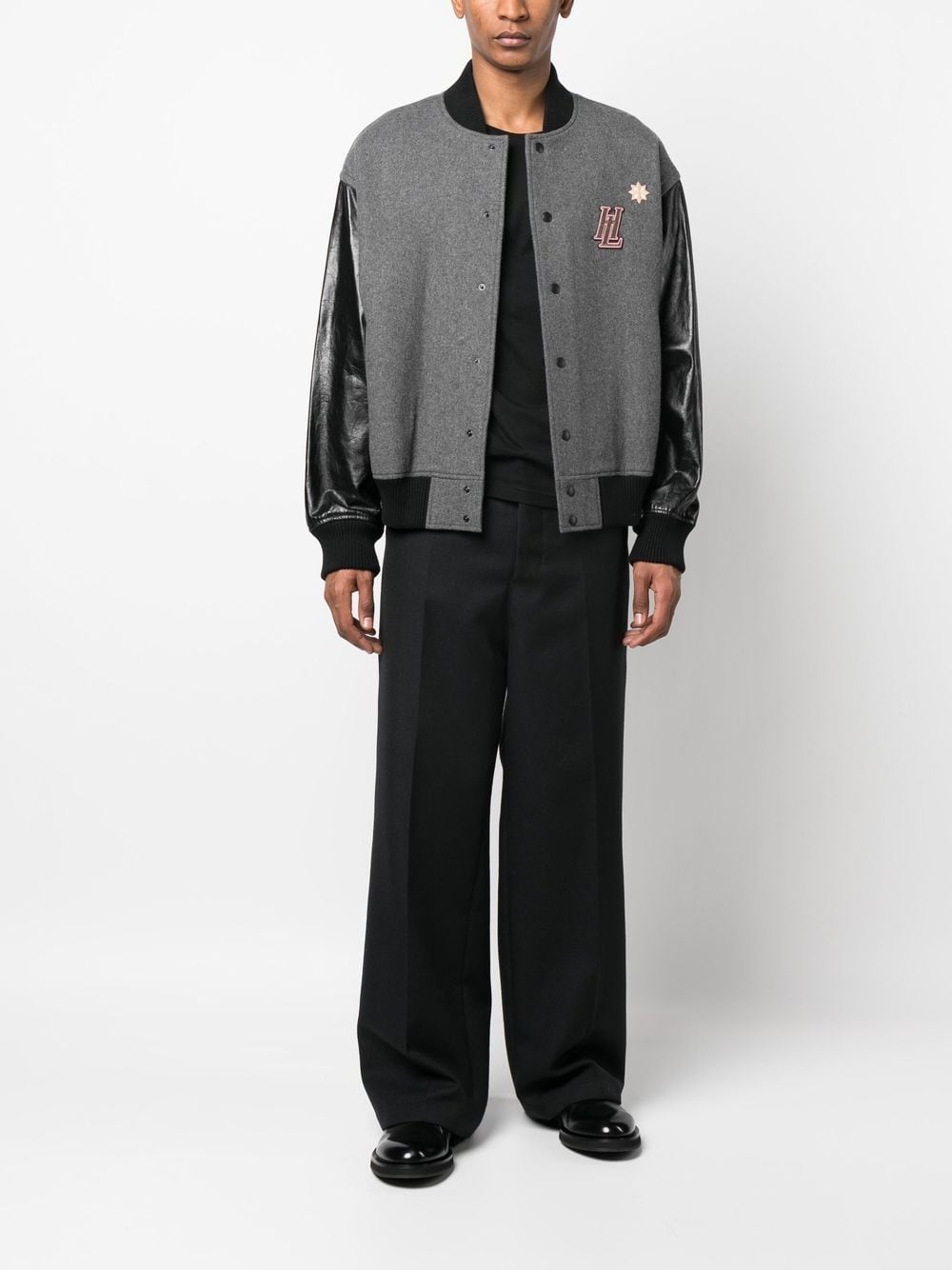HELMUT LANG Helmut Lang Logo Varsity Bomber Jacket