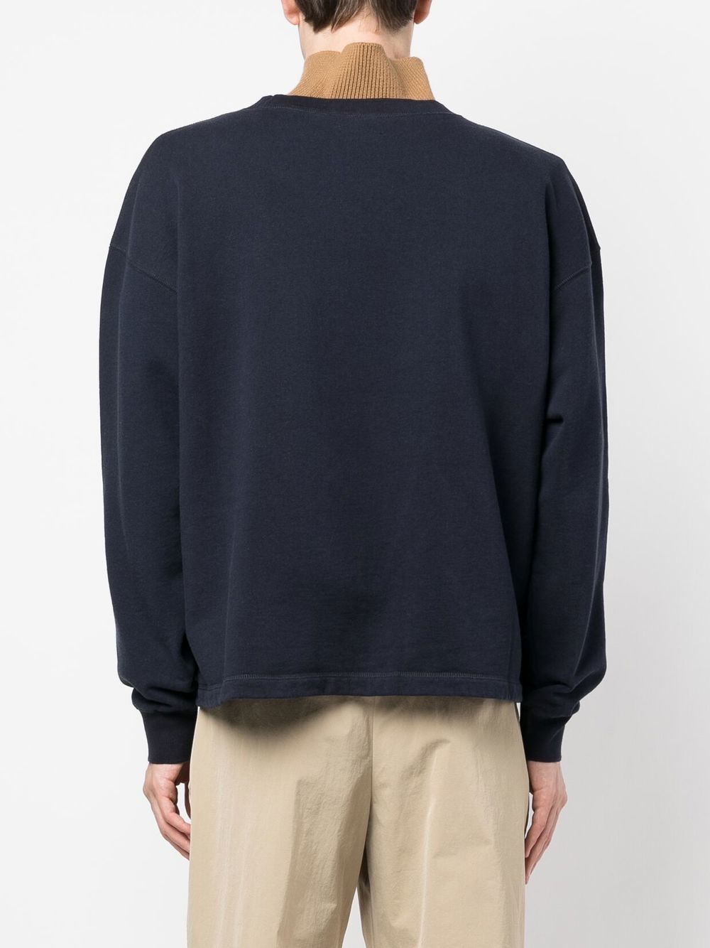Bode Pony Appliqué Rosette Detail Sweatshirt - Blue | Editorialist