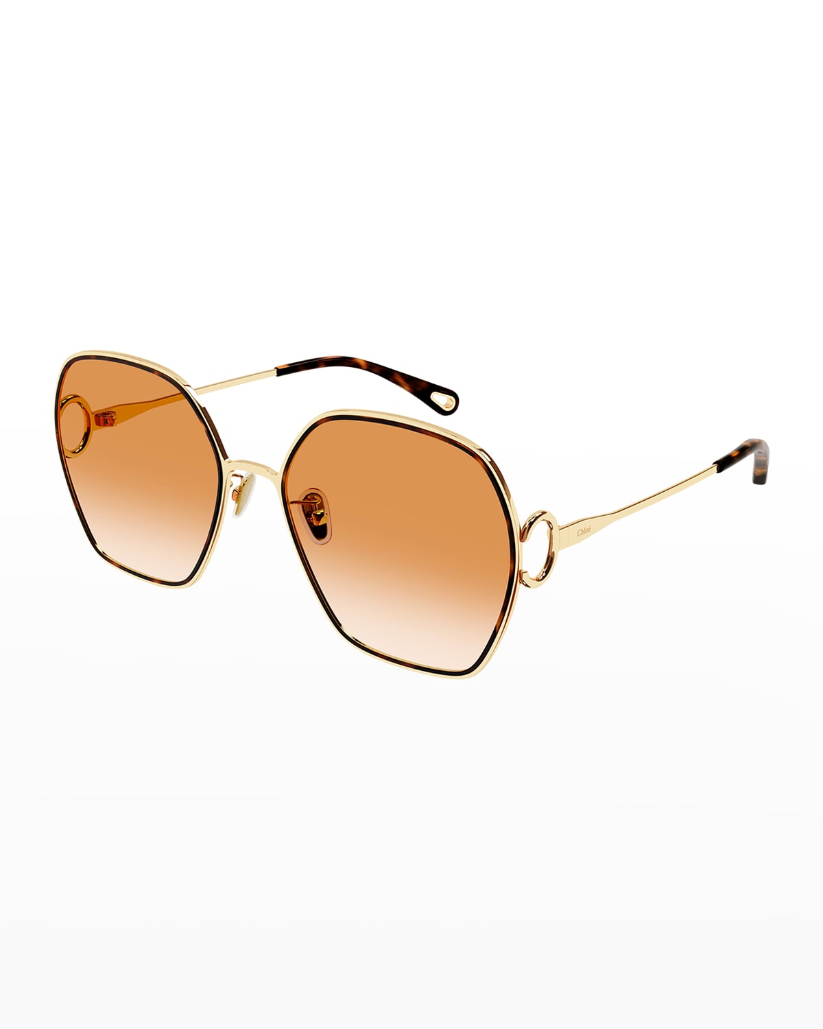 Chloé Metal Butterfly Sunglasses - Gold | Editorialist display picture 1
