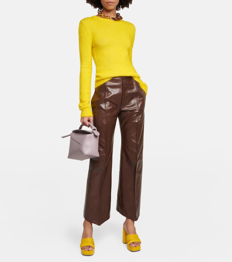 GIANVITO ROSSI Gianvito Rossi Lena 95 Leather Mules