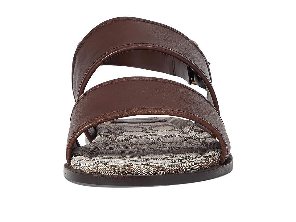 Coach Leather Two Strap Sandals In Brown - 45% Off  display picture 3