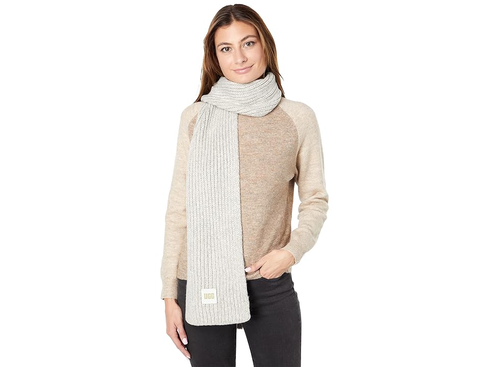 Ugg Chunky Rib Knit Scarf In Tan 4% Off Editorialist