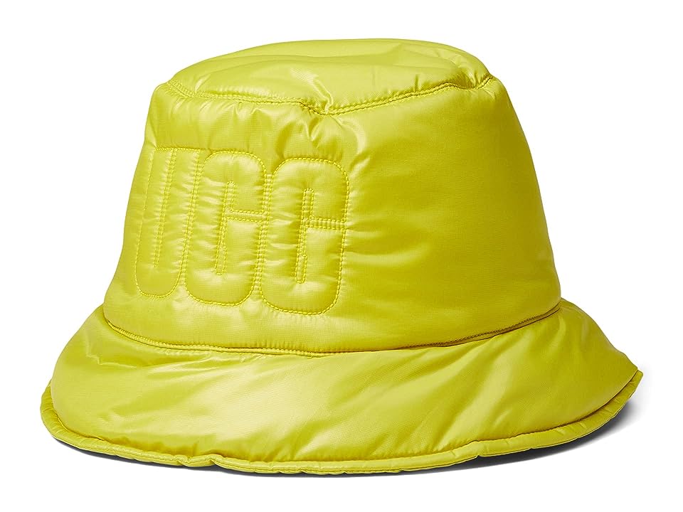 Ugg All Weather Quilted Logo Bucket Hat - Yellow | Editorialist display picture 3
