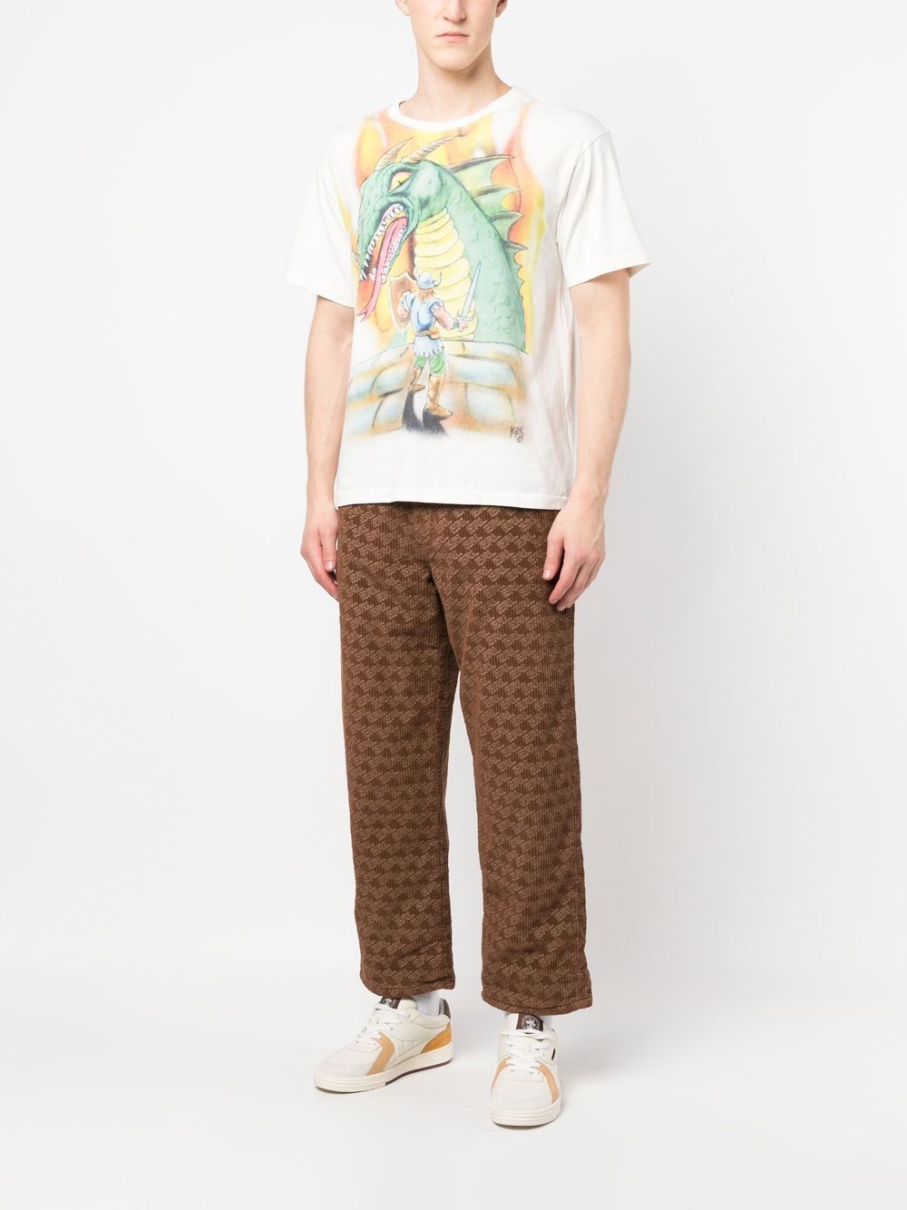 ERL ERL Graphic-Print Corduroy Trousers