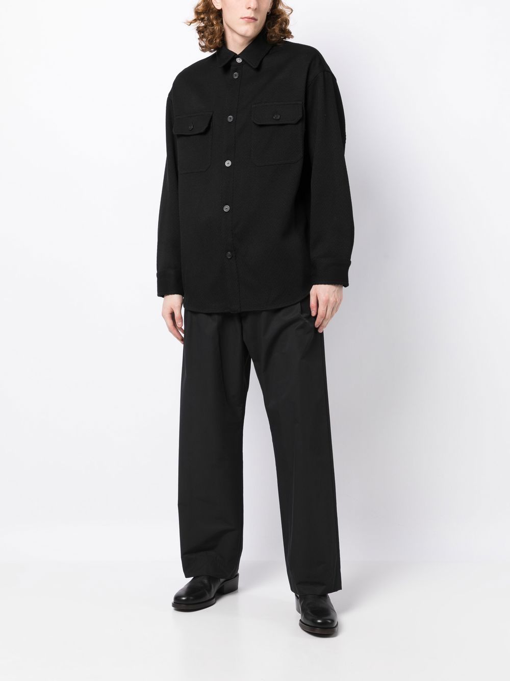 EMPORIO ARMANI woollen shirt jacket