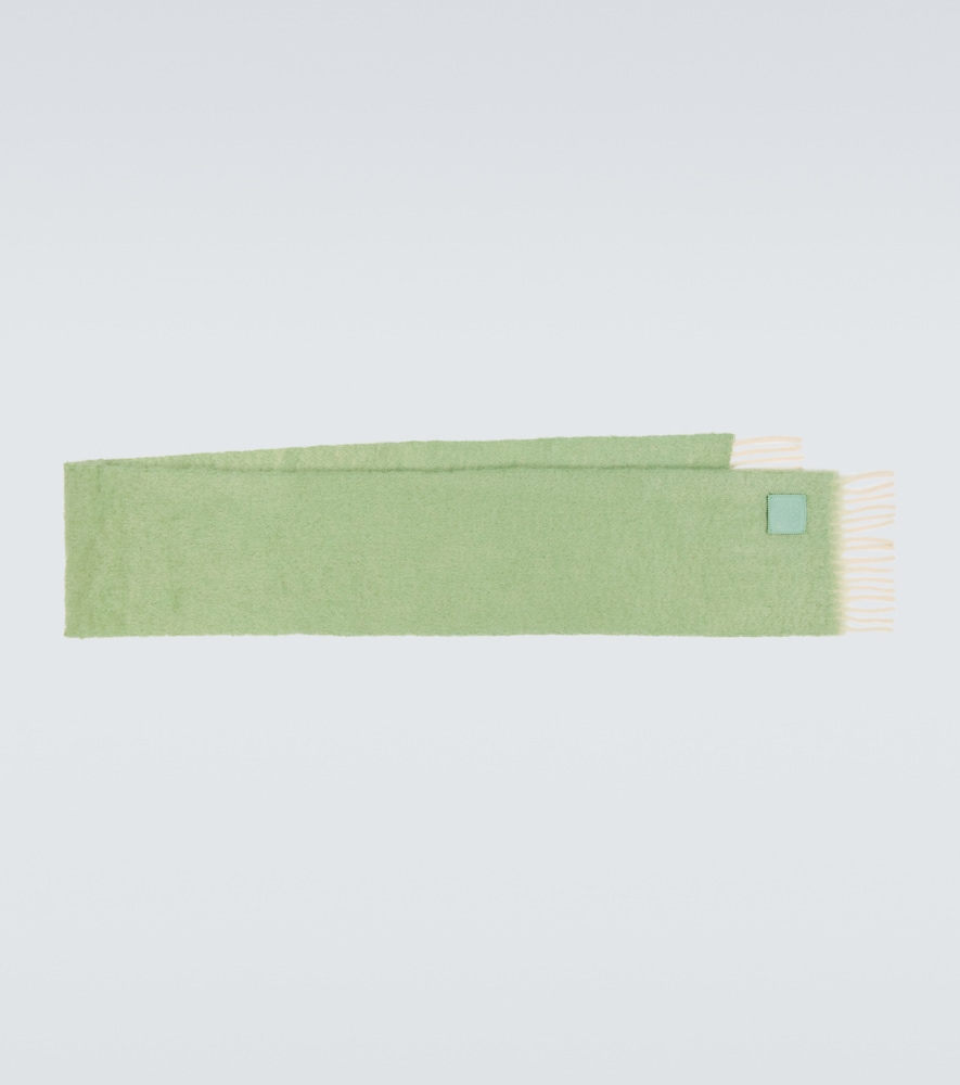 LOEWE anagram mohair and wool-blend scarf