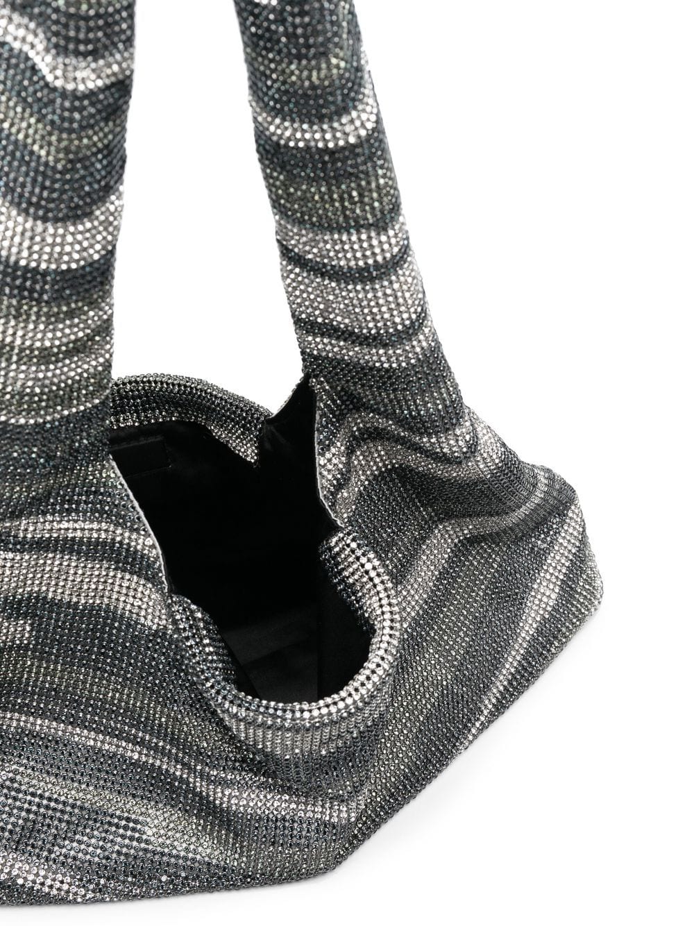 Kara Armpit Crystal-Embellished Mesh Bag - Grey - 72% Off  display picture 1