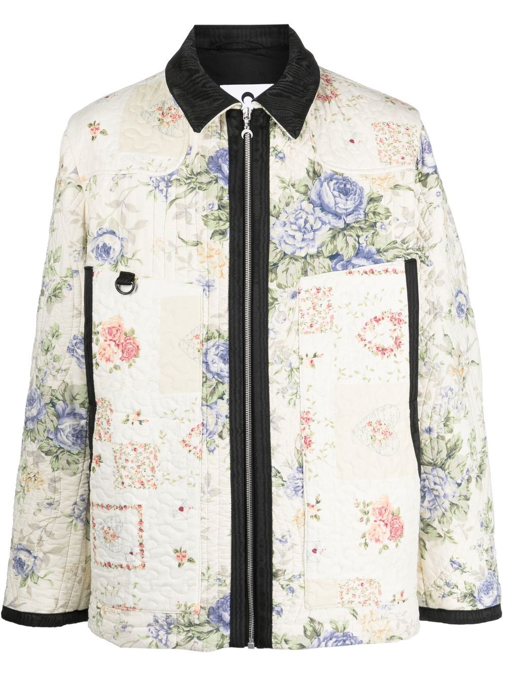 MARINE SERRE Marine Serre Floral-Print Quilted Jacket