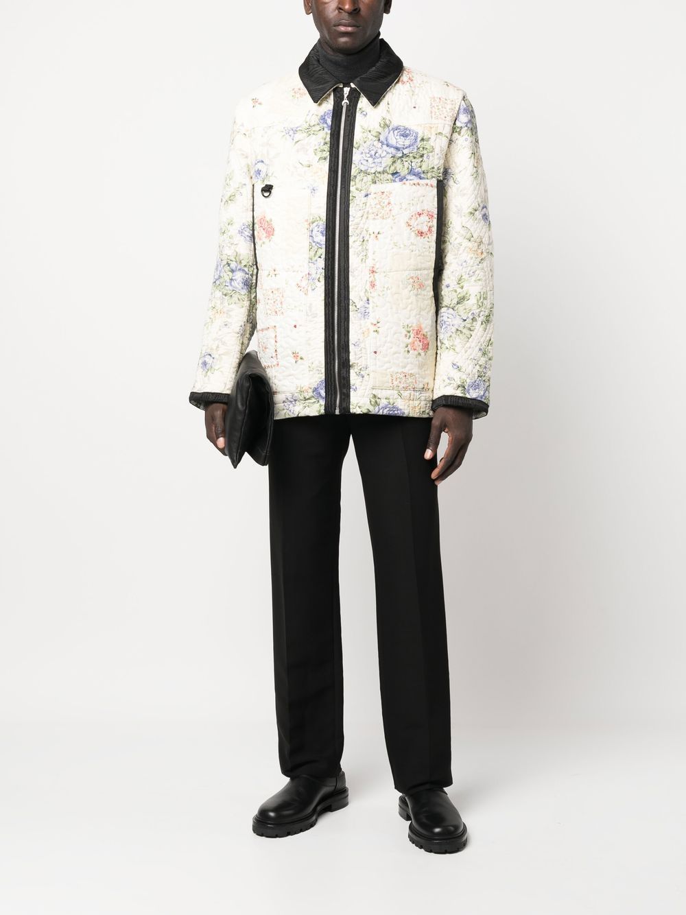 MARINE SERRE Marine Serre Floral-Print Quilted Jacket