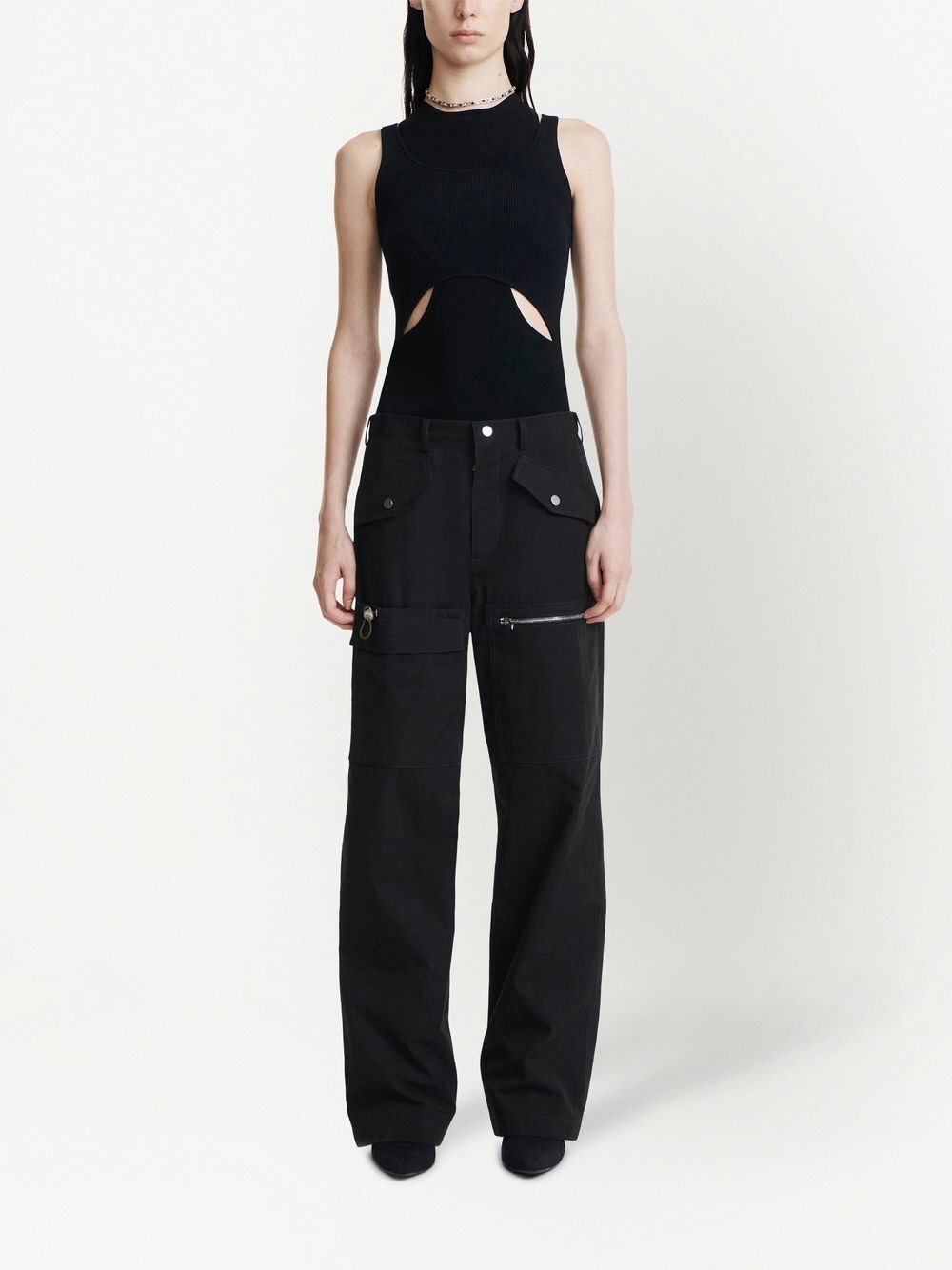 DION LEE Dion Lee Interlink Cut-Out Tank Top