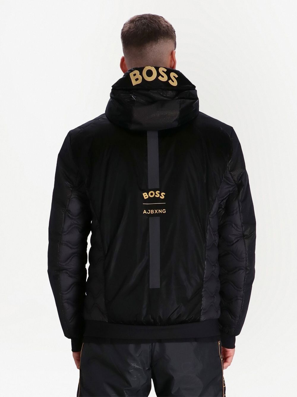 Boss X Ajbxng Zip-Up Hooded Jacket In Black - 30% Off | Editorialist
