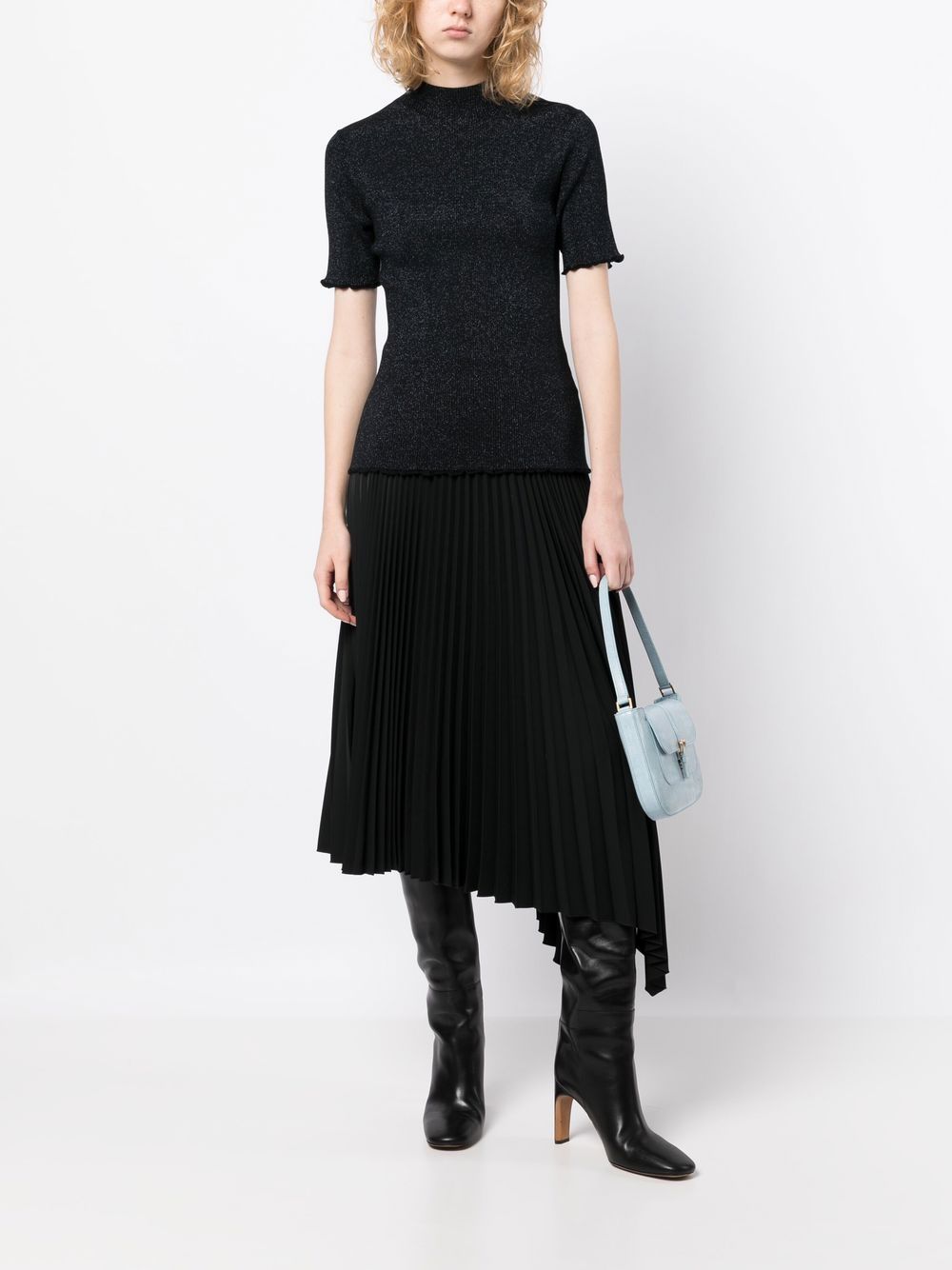 3.1 PHILLIP LIM Cut-Out Ribbed Knit Top