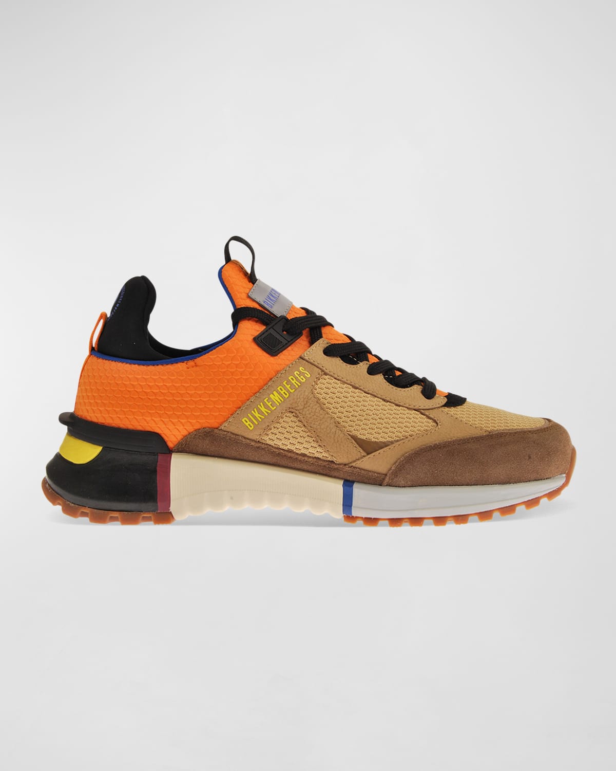 Bikkembergs Neoprene & Mesh Camel/Orange Runner Sneakers in Size EU 45/US 11.5 runner Orange Sneakers for Men - Autumn / Winter collection  main image 2