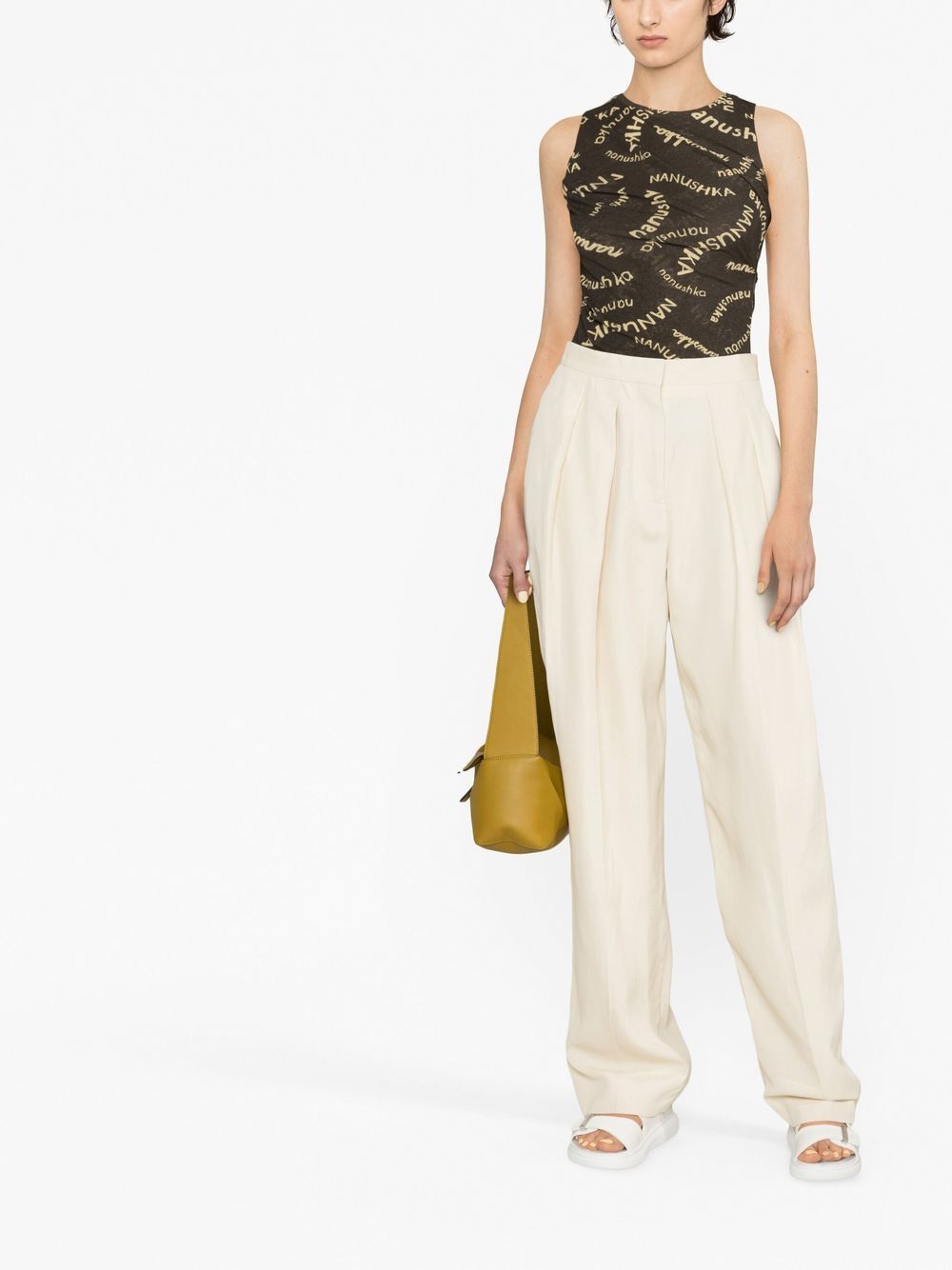 STELLA MCCARTNEY High-Waisted Pleated Trousers