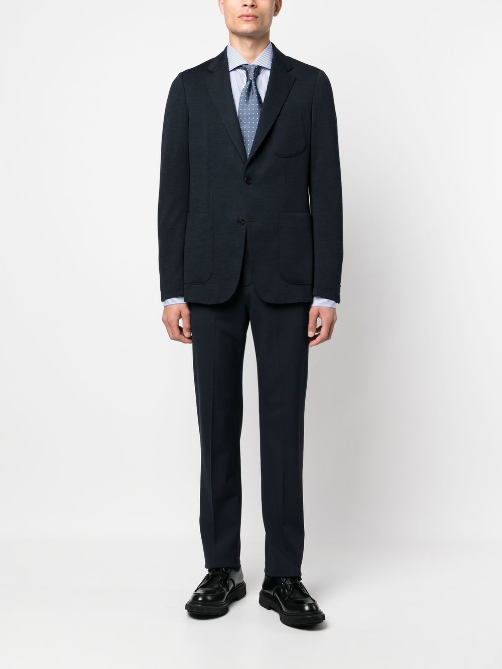 DELL'OGLIO pinstripe long-sleeved shirt