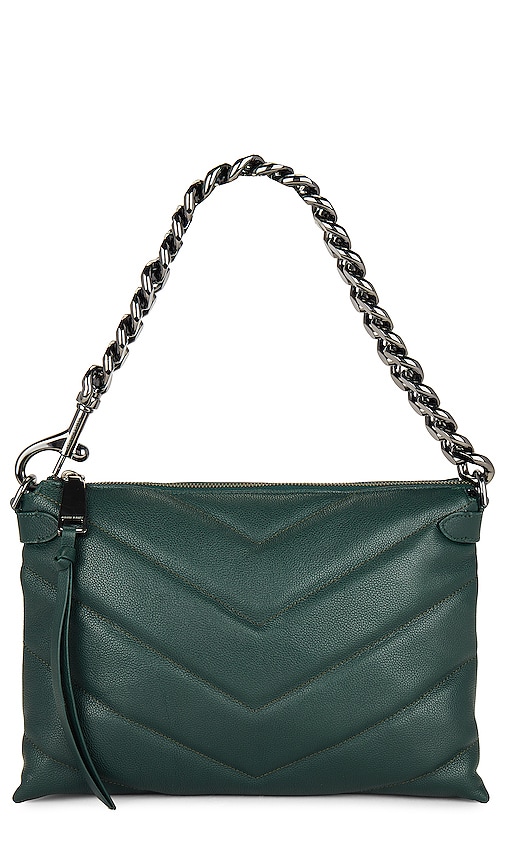 Rebecca Minkoff Edie Quilted Leather Backpack - Seaweed Green - Chain Detail Rebecca Minkoff Edie Quilted Leather Backpack - Seaweed  main image 2