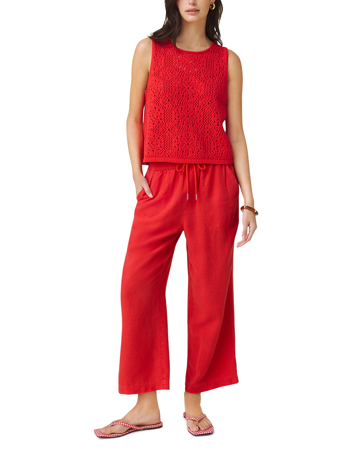 SPLENDID Splendid Angie Cropped Wide Leg Pants