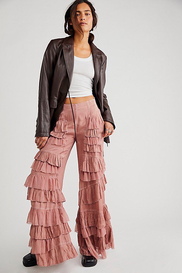 Free People Rock And Frill Pants - Blue | Editorialist
