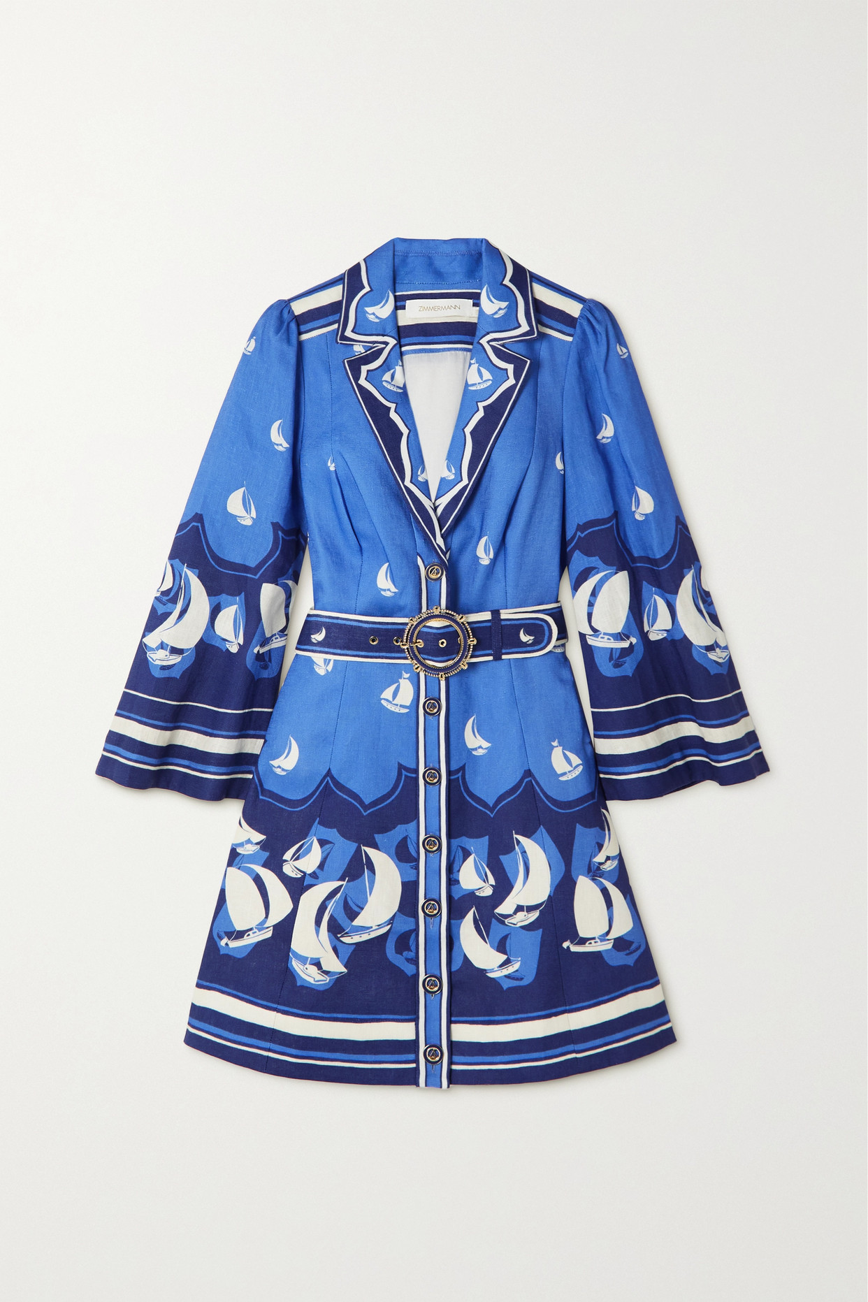 zimmermann belted floral-print linen mini shirt dress Zimmermann | Dresses | Rhythmic Belted Embellished Floralprint Linen Mini  Dress