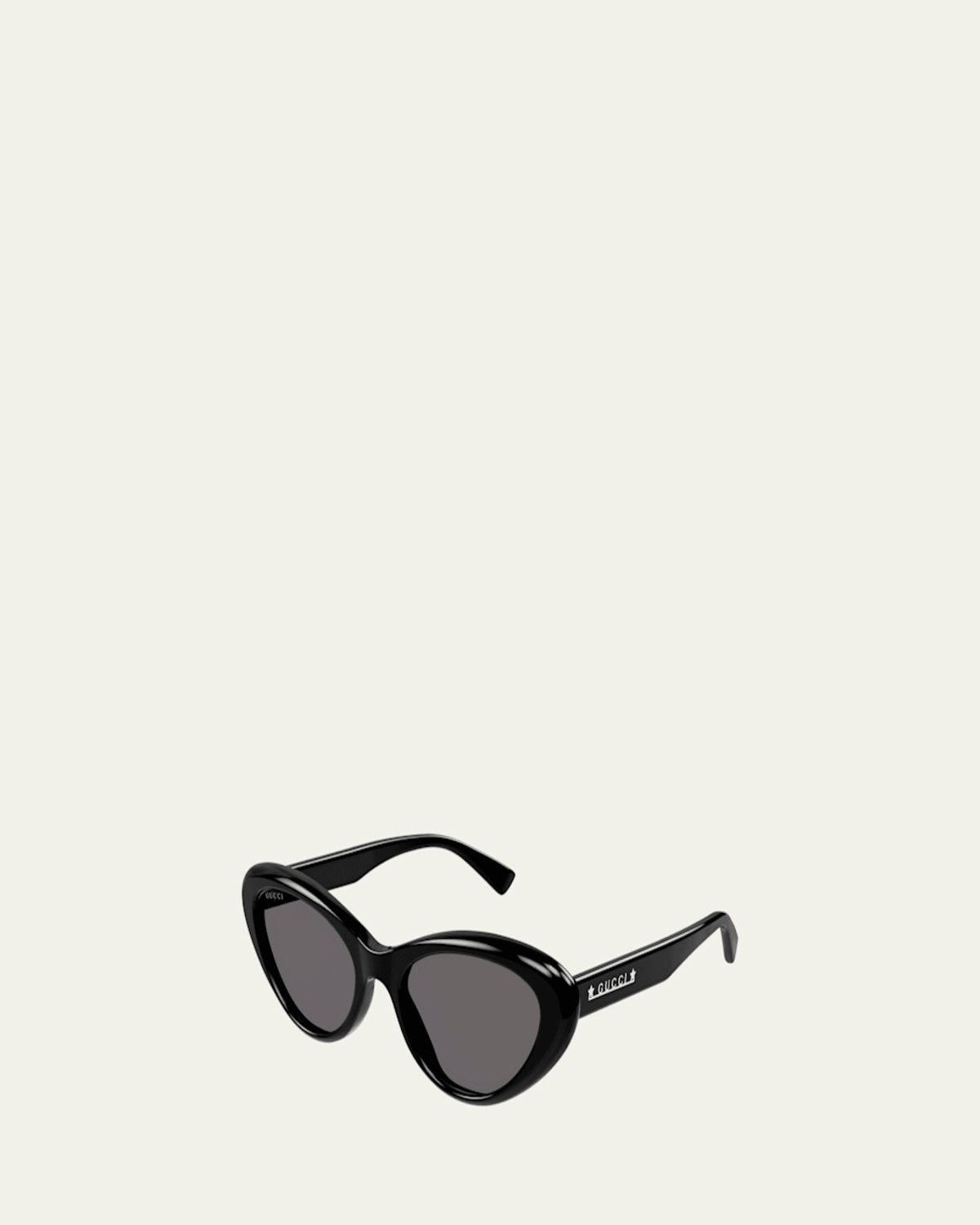 Gucci Star Logo Cat-Eye Sunglasses - Black | Editorialist