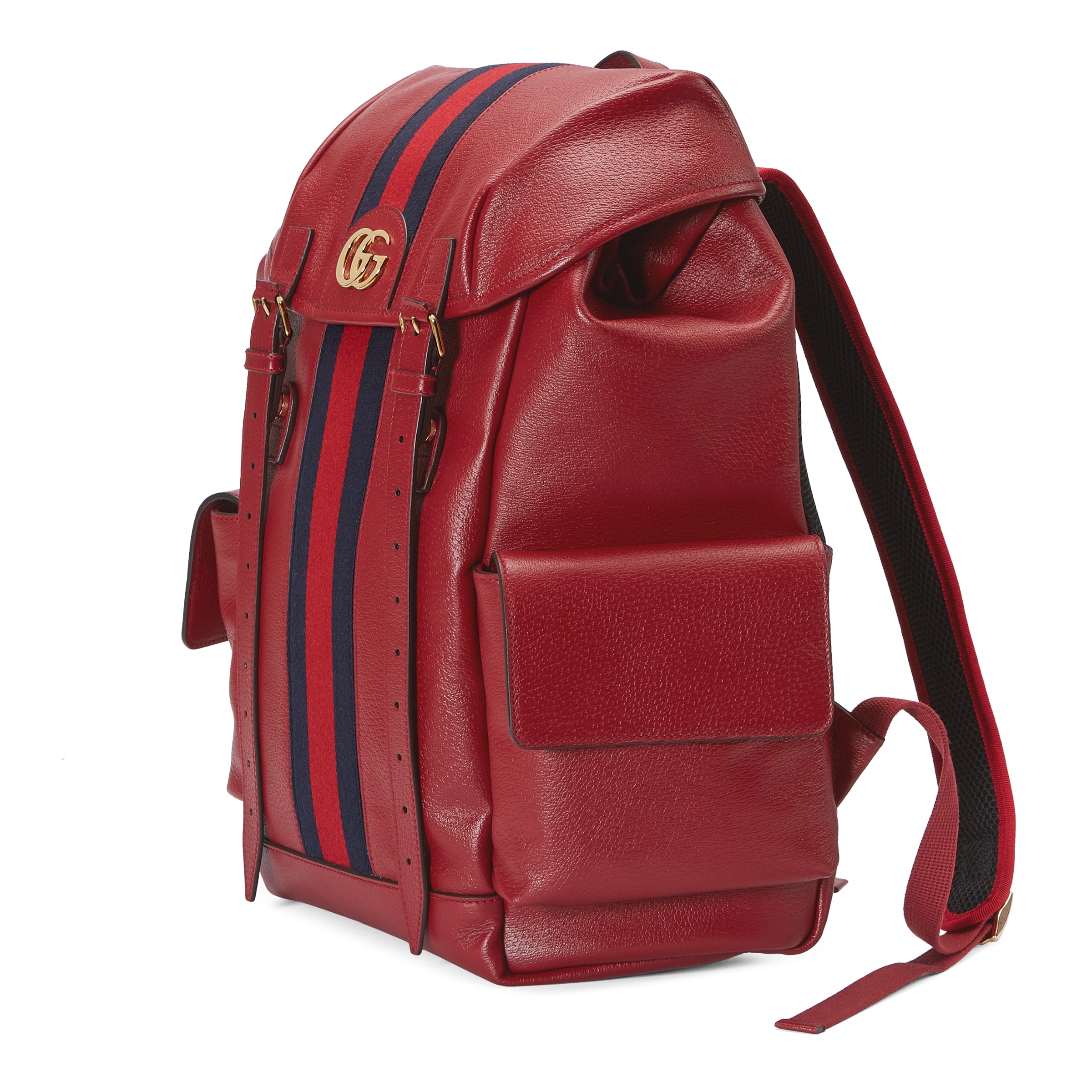 Gucci Ophidia Medium Backpack Gg Canvas - Blue | Editorialist
