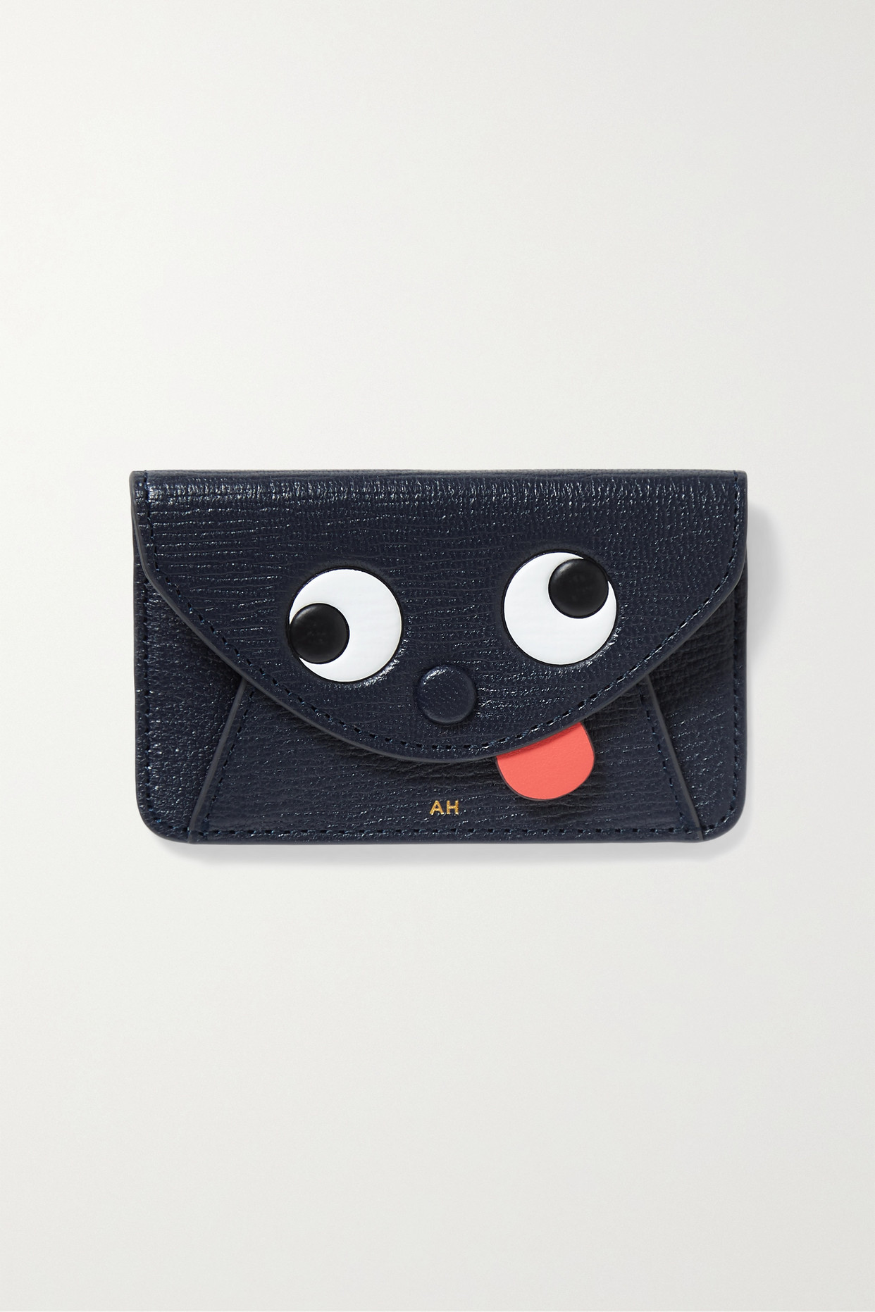 Anya Hindmarch Zany Envelope Leather Wallet In Blue - 50% Off