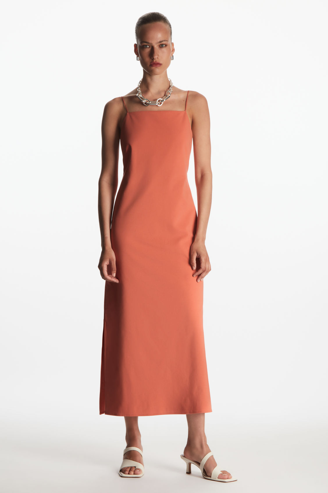 cos open back midi dress COS | Dresses | Cos Open Back Tiered Midi Dress