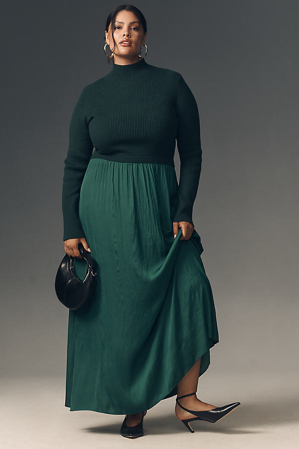 Anthropologie Thea Long-Sleeve Twofer Maxi Dress In Black Floral - 36% Off  | Editorialist