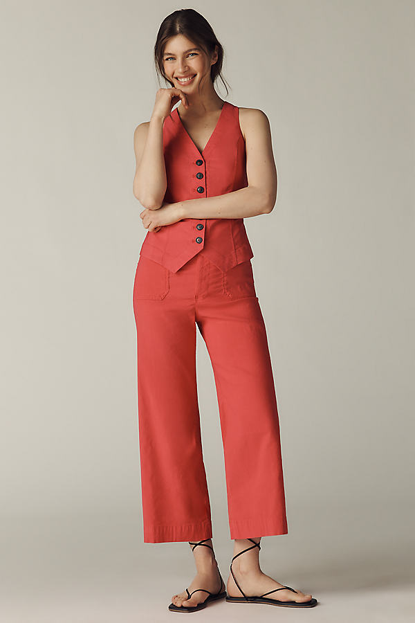 MAEVE Maeve Colette High-Rise Wide-Leg Pants