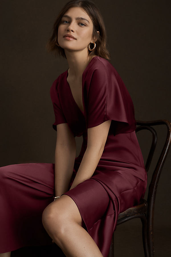 bhldn leila satin charmeuse maxi dress BHLDN Leila Satin Charmeuse Maxi Dress