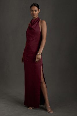 fame and partners chrisley jacquard halter dress NWT Fame and Partners Chrisley Jacquard Halter Open Back Maxi Dress $299 Sz 12 Whatnot: Shop, Sell, Connect