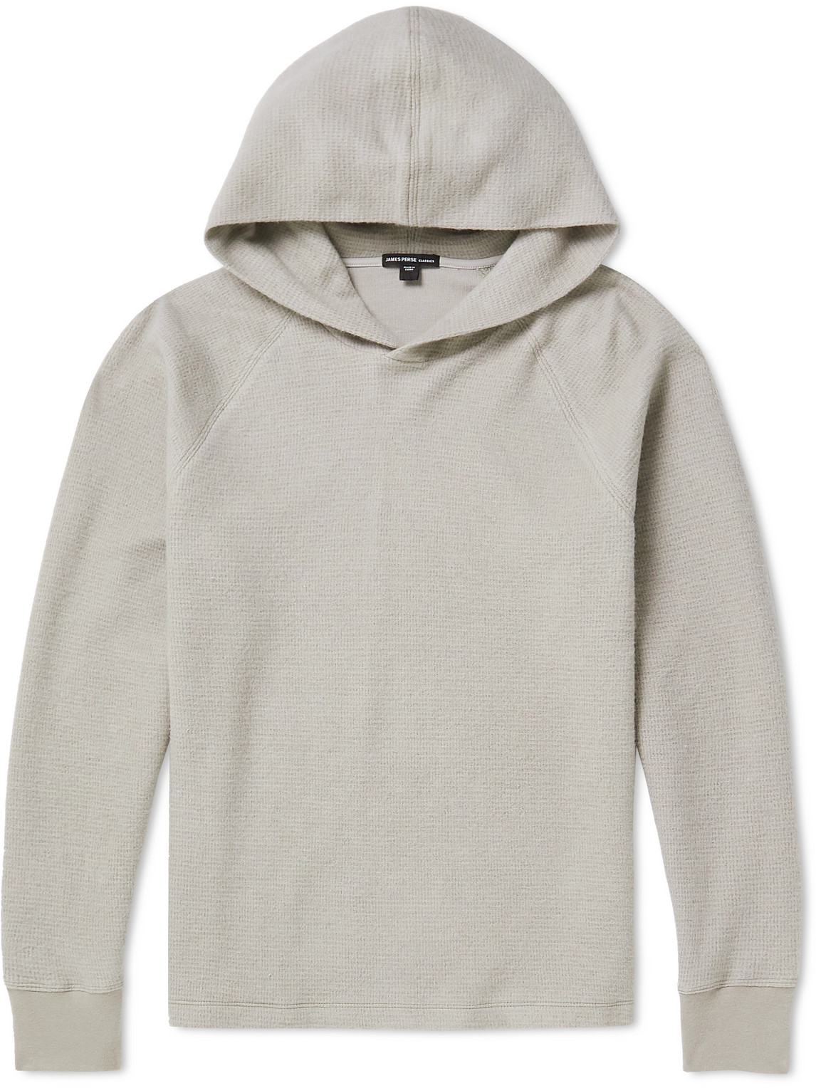 James Perse Thermal Waffle-Knit Brushed Cotton And Cashmere-Blend 