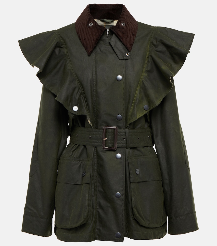 Chloé X Barbour Dustyn Jacket In Green - 30% Off | Editorialist