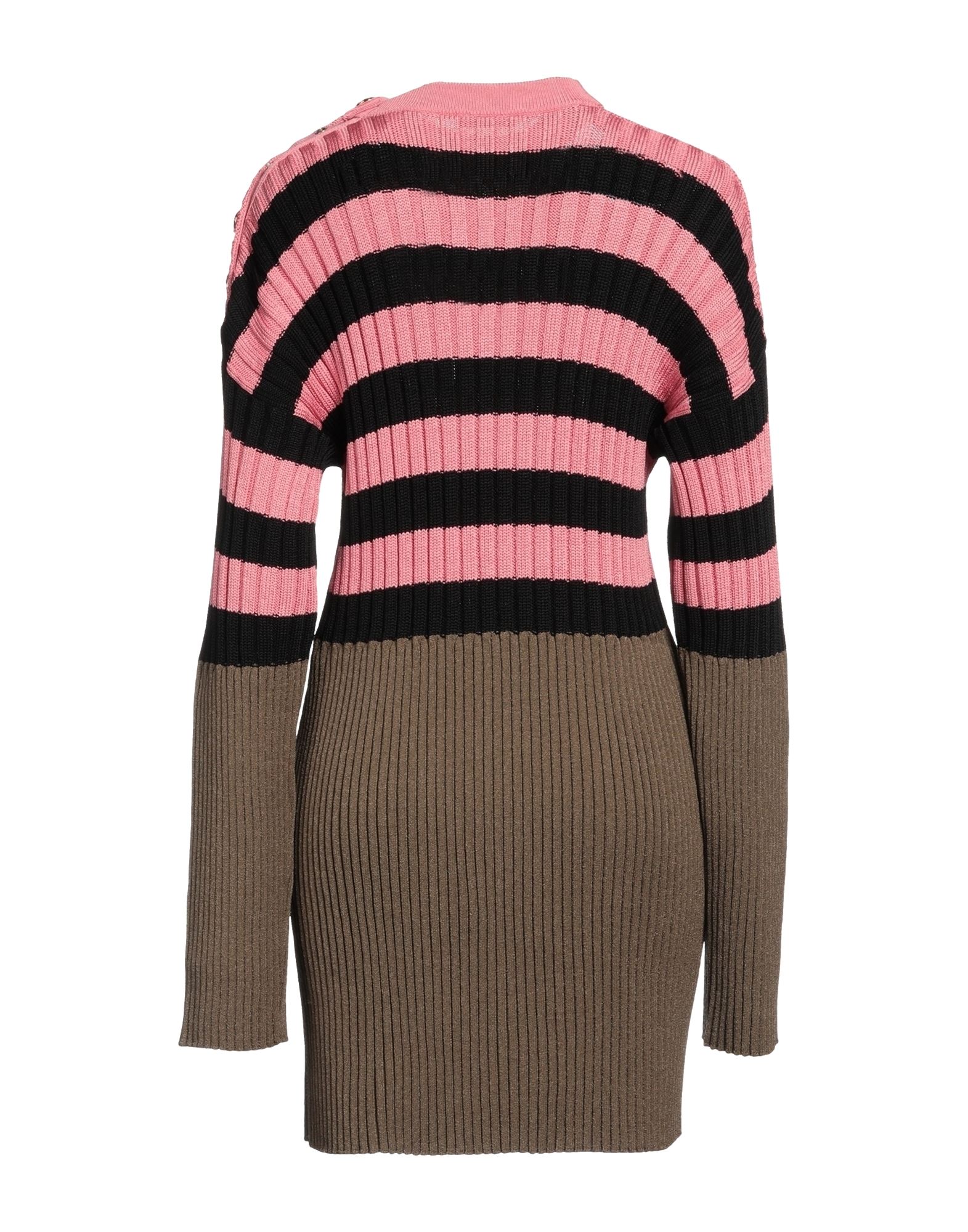 Balmain Chevron Knit Mini Dress - Red | Editorialist Balmain Chevron Knit Mini Dress - Red | Editorialist