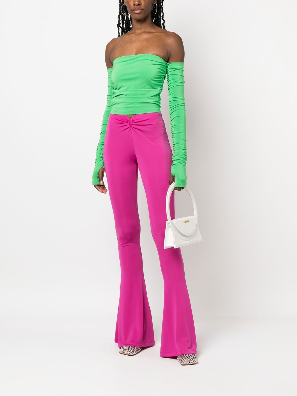 ANDAMANE THE ANDAMANE Off-Shoulder Draped Top