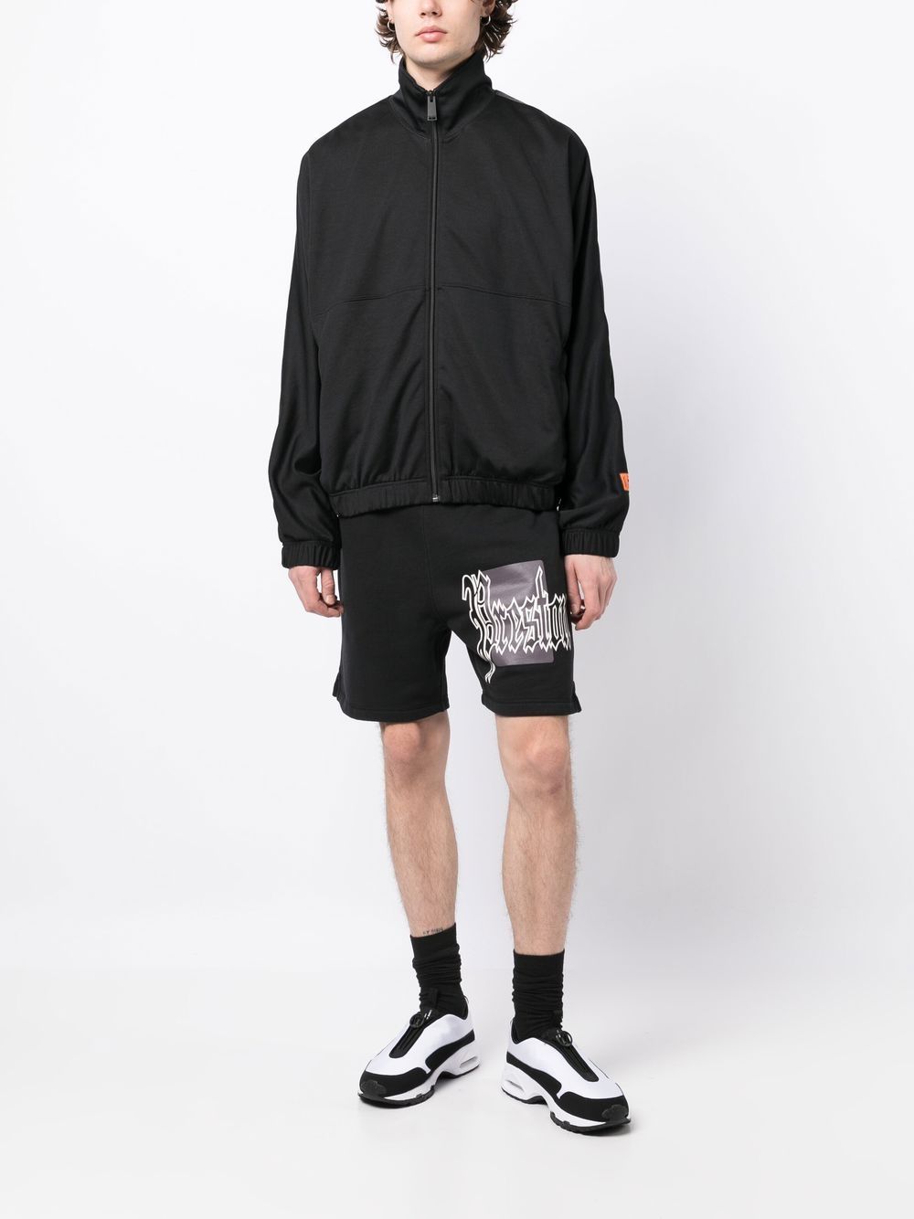 HERON PRESTON Heron Preston Color Block Logo-Print Track Shorts