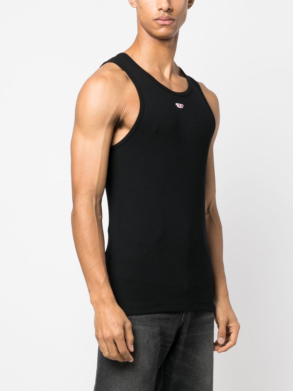 Diesel® T-Lifty-D Logo-Embroidered Tank Top - Black - 26% Off