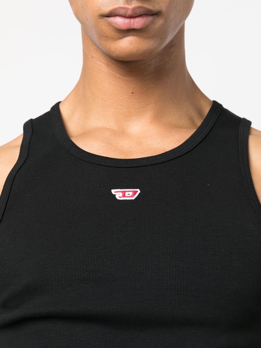 Diesel® T-Lifty-D Logo-Embroidered Tank Top - Black - 40% Off