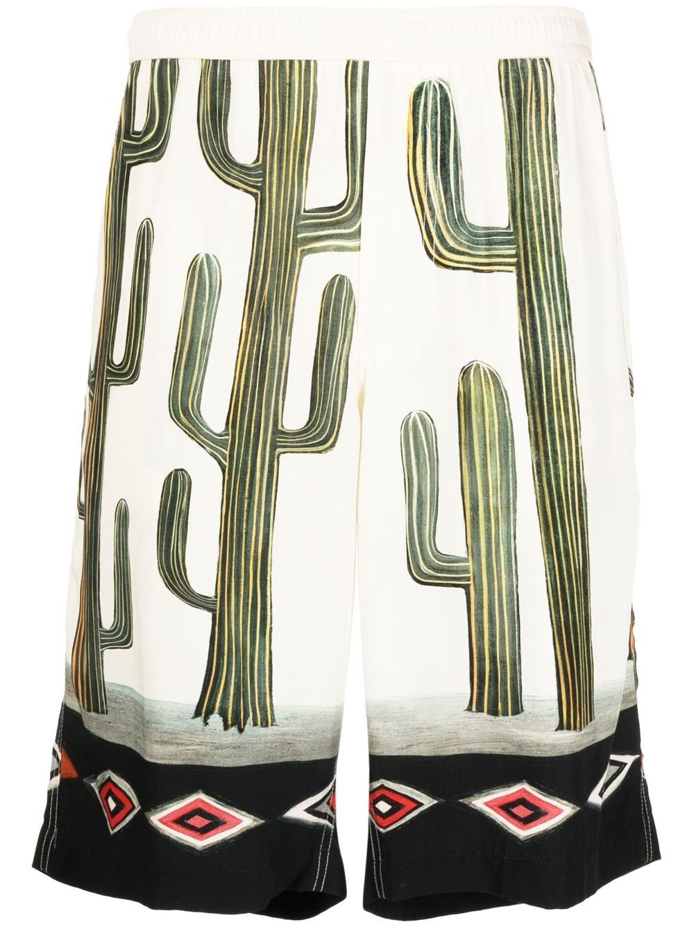 ENDLESS JOY Endless Joy Graphic-Print Rayon Shorts