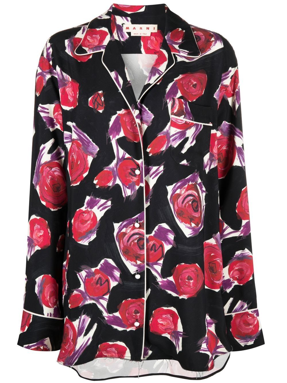 MARNI Marni Spinning Roses Print Shirt