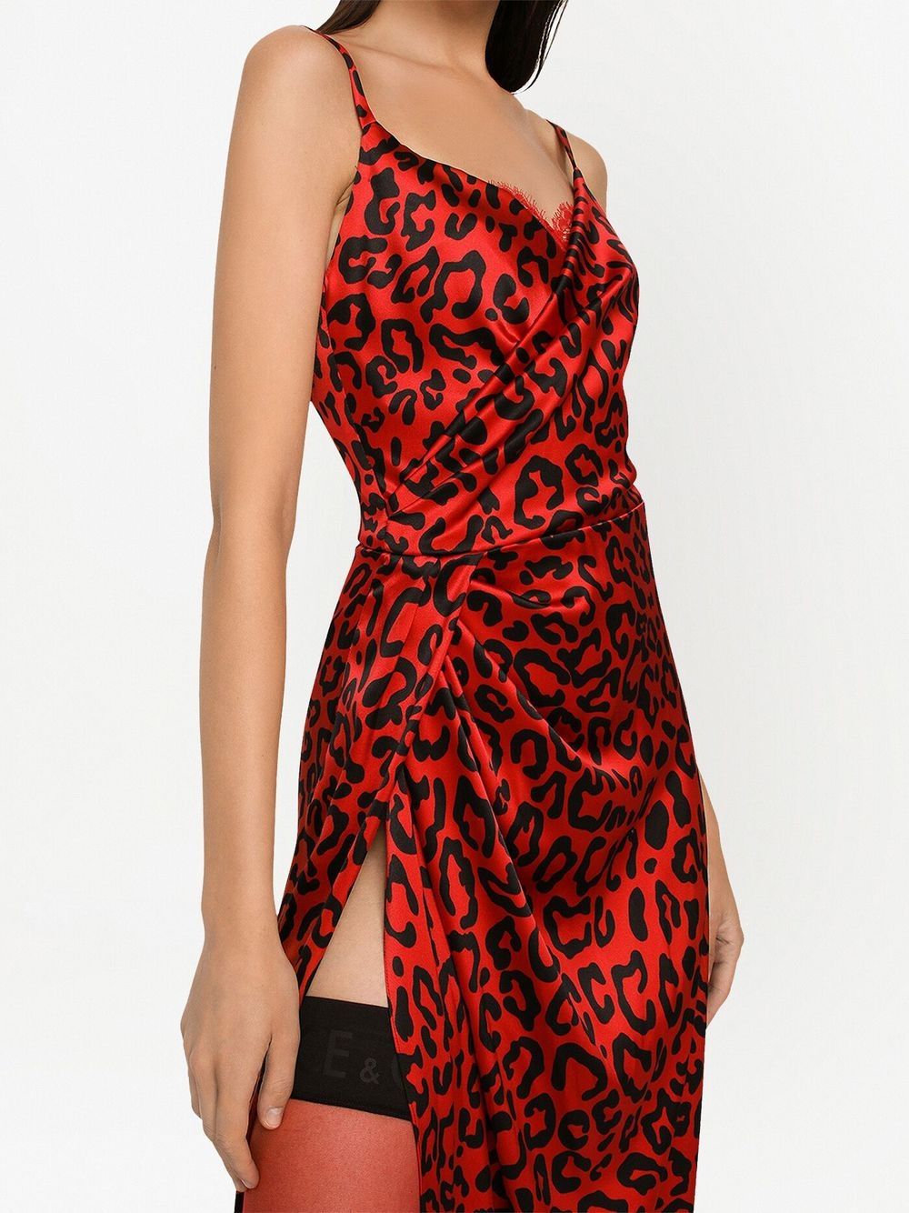 Buy Dolce & Gabbana Leopard-print Maxi Dress - Red At 40% Off | Editorialist