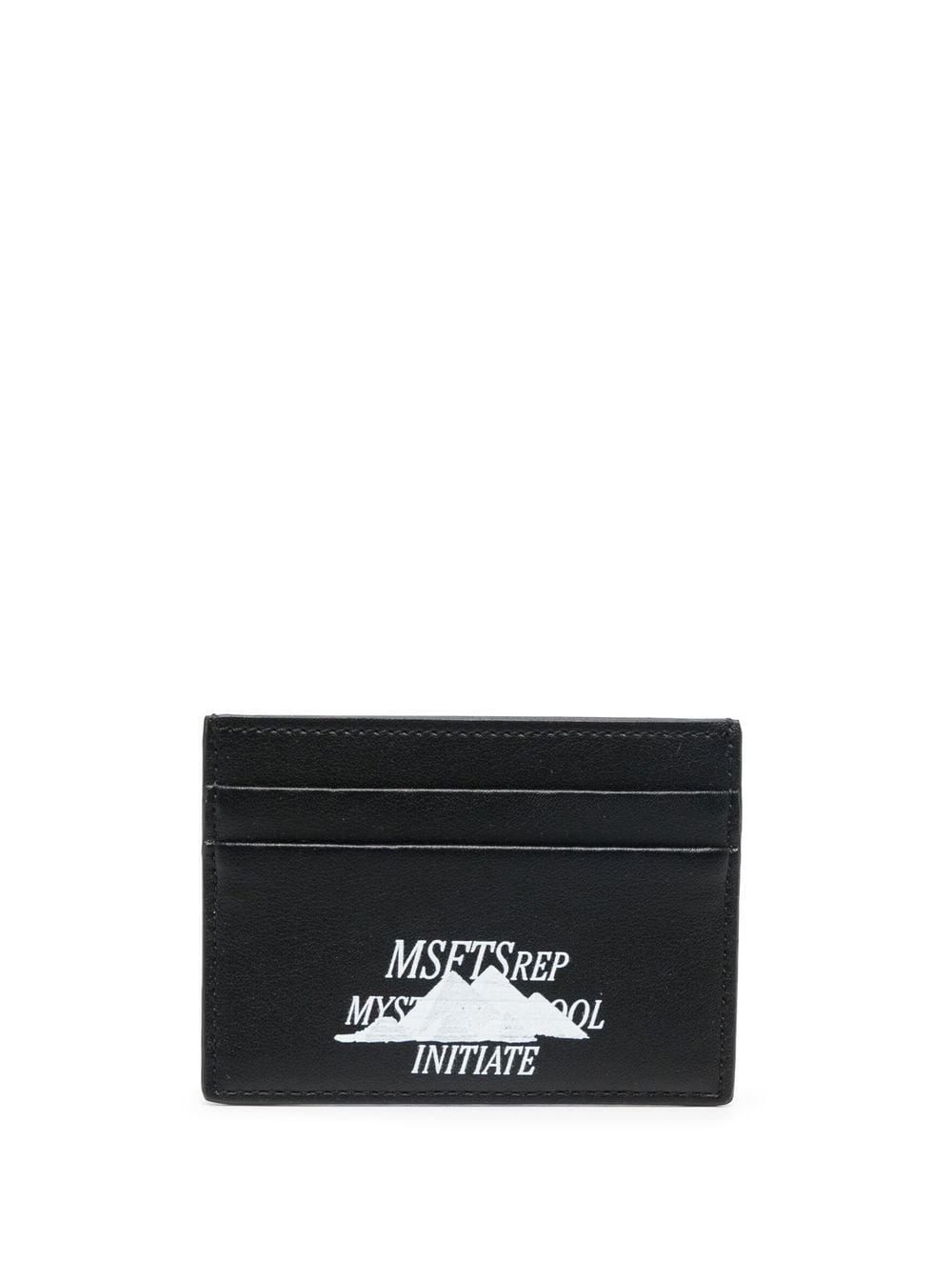 Paul Smith Logo Printed Card Holder In Black 42% Off Editorialist
