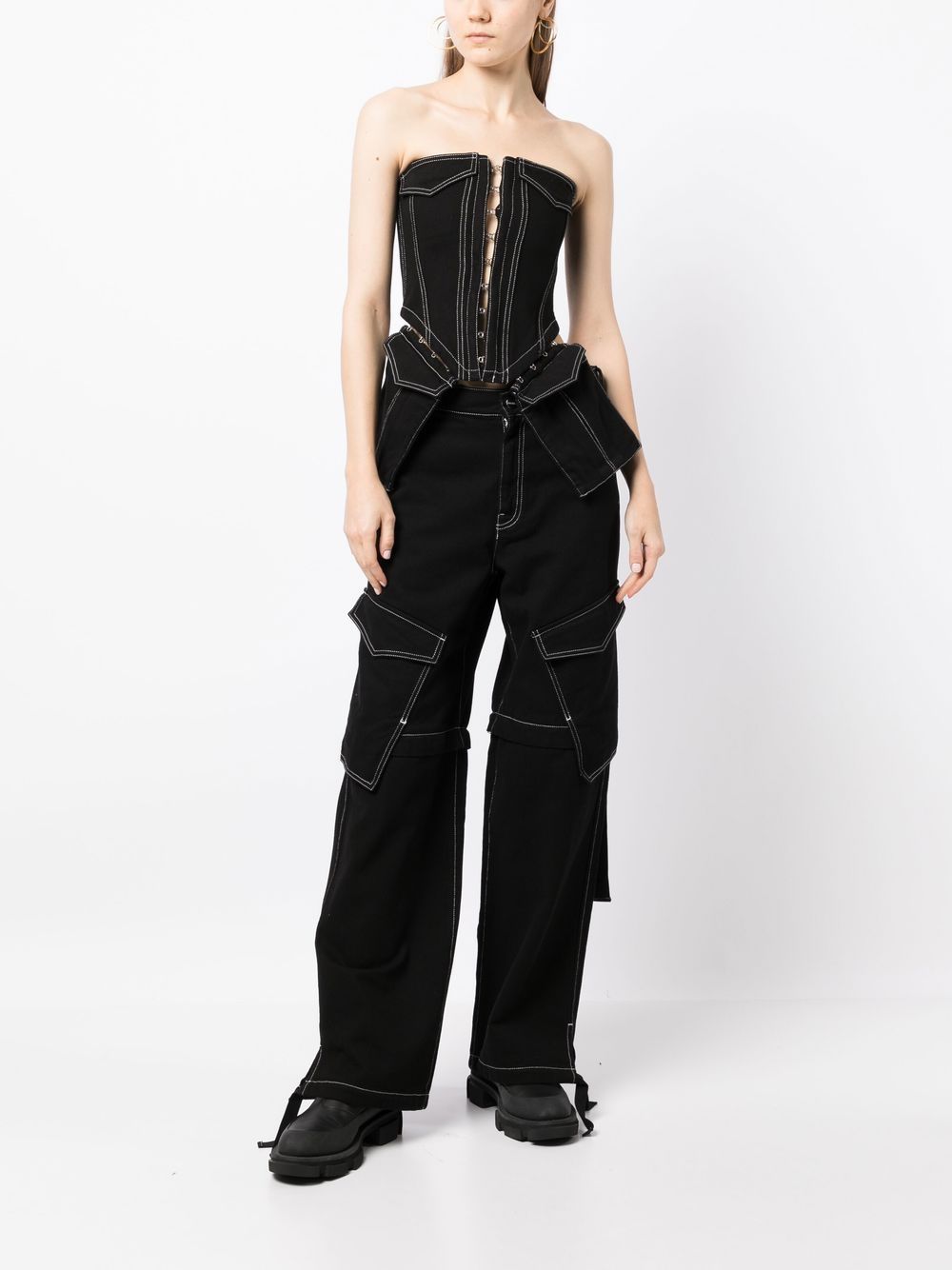 DION LEE Pocket Denim Corset
