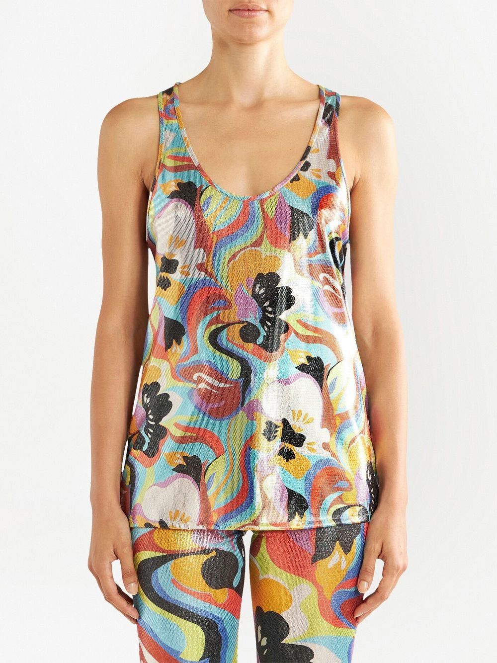 ETRO ETRO Abstract Printed Racerback Top