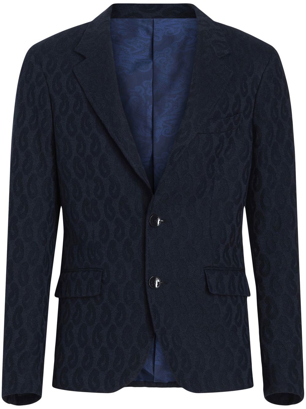 ETRO ETRO paisley-jacquard single-breasted blazer