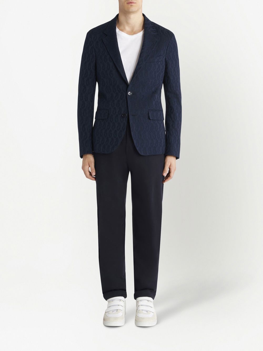 ETRO ETRO paisley-jacquard single-breasted blazer