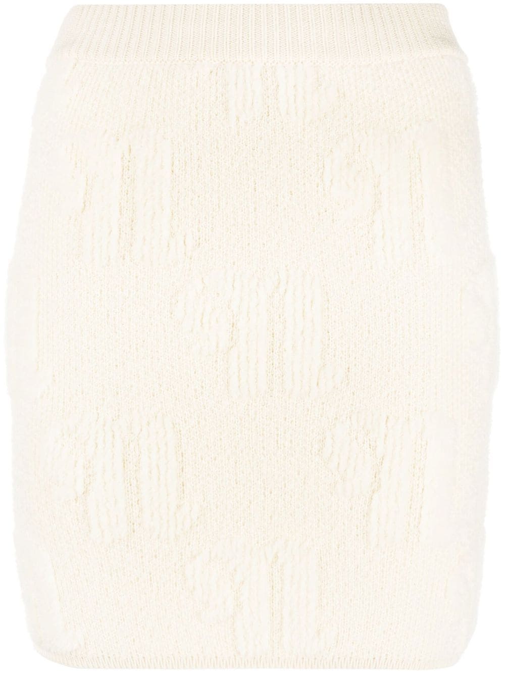 NANUSHKA Nanushka Logo-Motif Knitted Mini Skirt