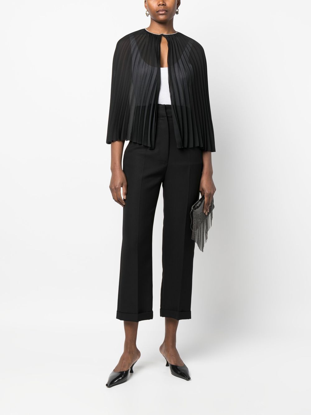 FABIANA FILIPPI Fully-Pleated Button Blouse