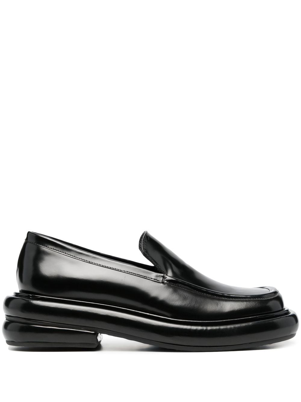 Eckhaus Latta Stacked-Heel Loafers In Black - 57% Off | Editorialist